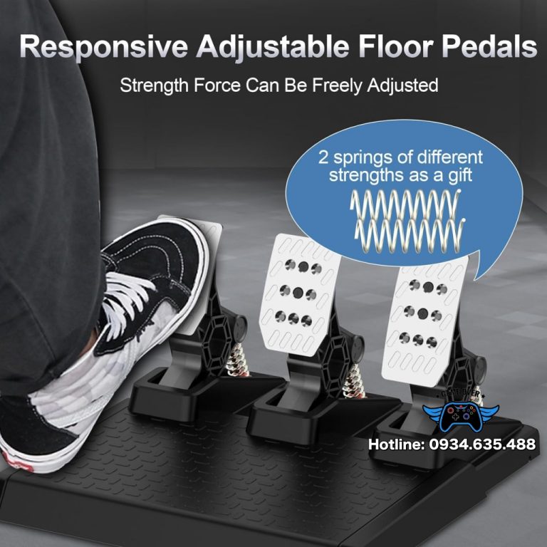 Vô lăng chơi game GOG R808 LED Racing Wheel - Số sàn , cần số rời ...